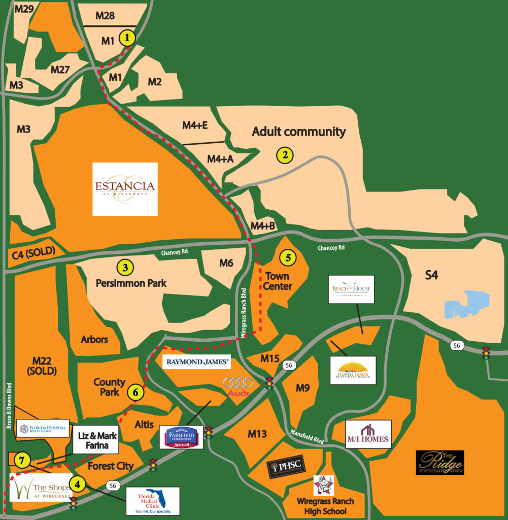 MAP: Wiregrass Ranch Present and Future — Neighborhood News