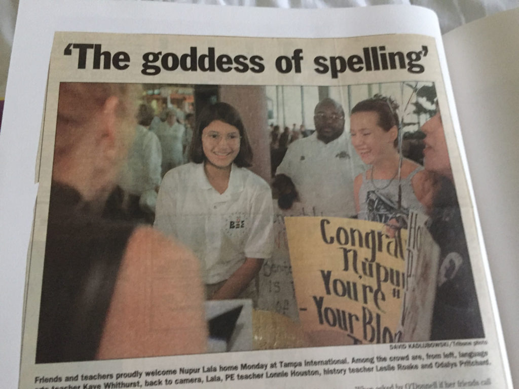Nupur Lala reflects on her National Spelling Bee win 20 years ago ...