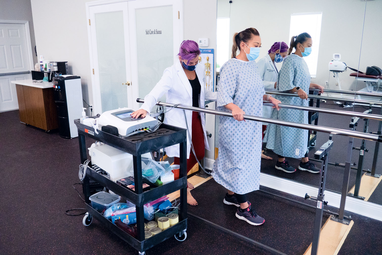 Lauren-and-Pateint-using-Neufit-Neubie-Machine-2 — Neighborhood News