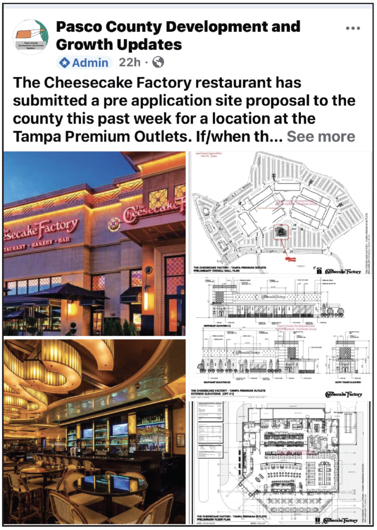 The Cheesecake Factory Submits Plans To Open At The Tampa Premium ...