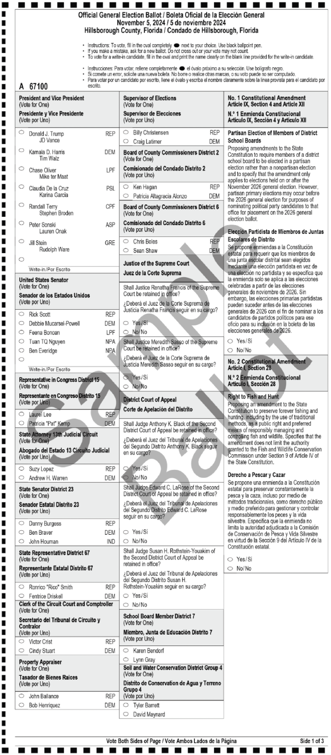Nov. 5 Is Only 3 Weeks Away. How Will New Tampa Vote? — Neighborhood News