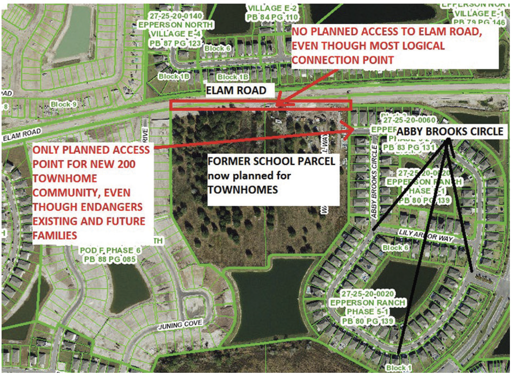 New Townhome Community In Epperson May Get An Elam Rd. Entrance After ...